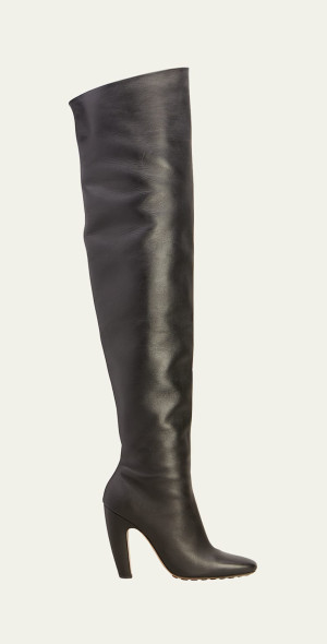 Bottega Veneta - Veneta Calfskin Over-The-Knee Boots