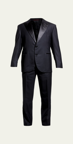 Brunello Cucinelli - Men's Solid Peak-Lapel Tuxedo