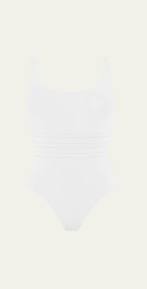 Eres - Asia Scoop-Neck One-Piece Swimsuit with Waistband Detail