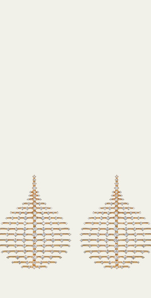 Fernando Jorge - Medium Disco Earrings in Yellow Gold and Diamonds