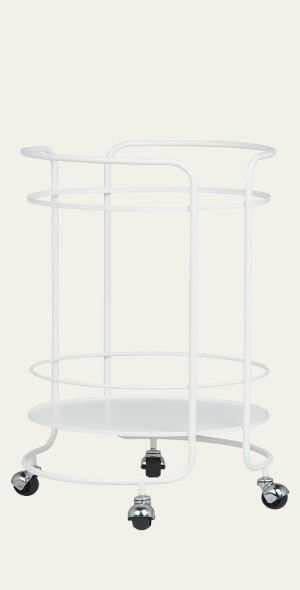 Fornasetti - Circular Stainless Steel Trolley