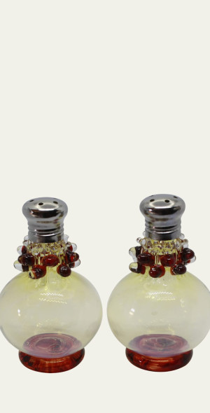 Glass Act - Fetival Lace Salt and Pepper Shakers