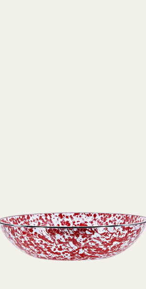 Golden Rabbit - Red Swirl Catering Bowl