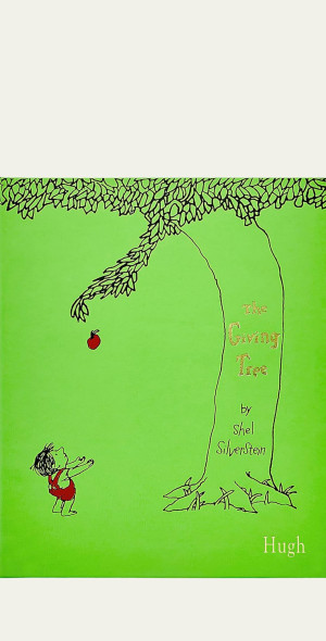 Graphic Image - Personalized Leather Bound "The Giving Tree" Children's ...