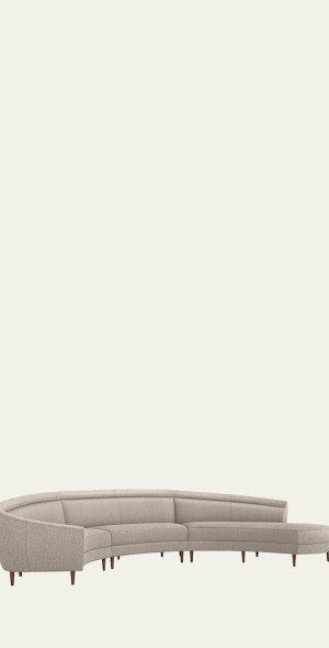 Interlude Home - Capri 3-Piece Right Chaise Sectional