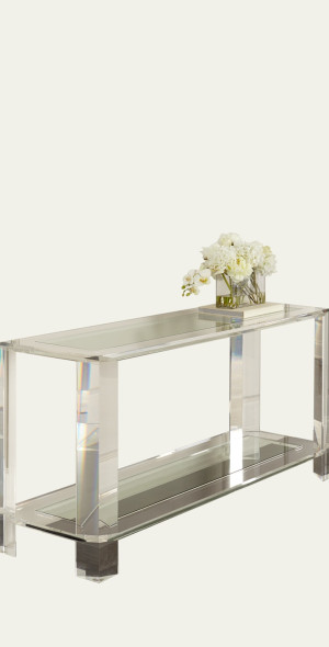 Interlude Home - Surrey Acrylic Console Table