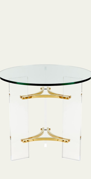 Interlude Home - Tamara Acrylic Side Table
