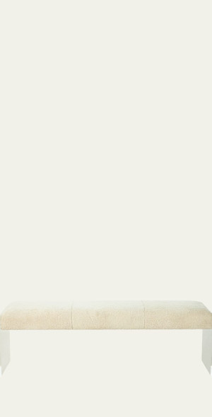 Interlude Home - Wallis Shearling Bench