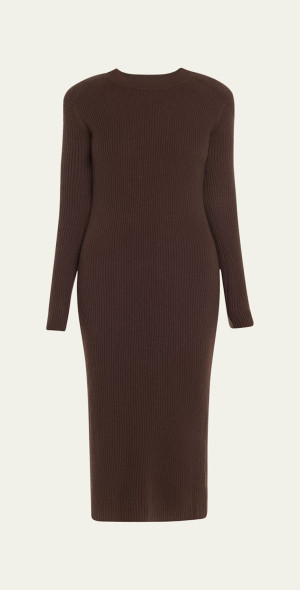 Iro - Liette Ribbed Cashmere Midi Dress