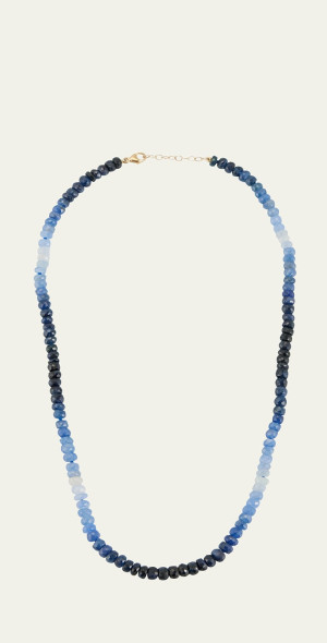 JIA JIA - Ombre Blue Sapphire Bead Necklace