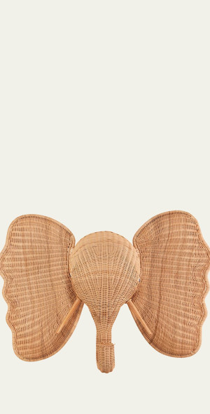 Jonathan Adler - Wicker Elephant Wall Art