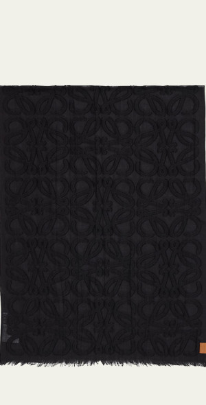 Loewe - Anagram Fil Coupe Wool Silk Scarf
