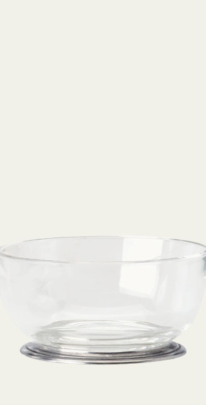 Match - Round Crystal Bowl