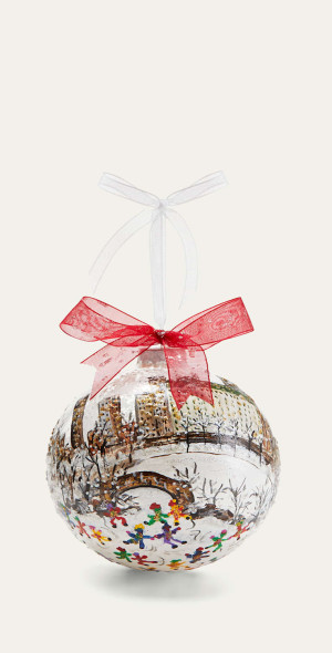 Nancy George-Michalson - Central Park Skating Ornament