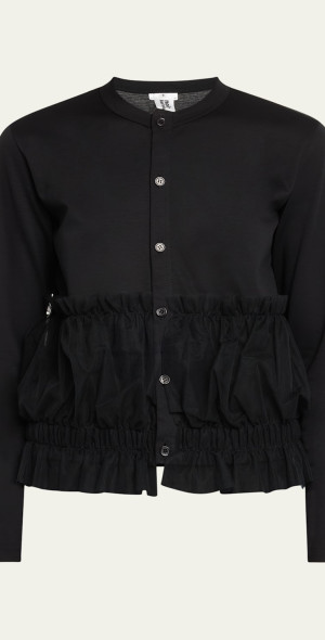 Noir Kei Ninomiya - Tulle Bottom Cardigan