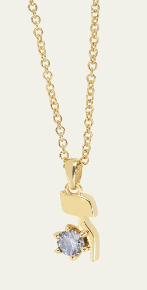 Procaccia Jewelry - 18K Gold Hebrew ZAYN Initial Necklace