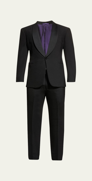 Ralph Lauren Purple Label - Men's Gregory Wool Barathea Shawl Tuxedo