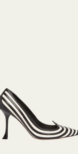 Roger Vivier - I Love Vivier Bicolor Stripe Pumps