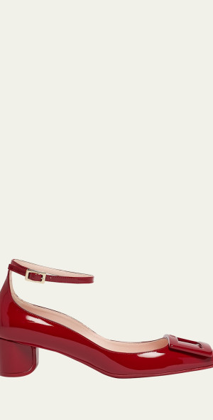 Roger Vivier - Roundy Patent Ankle-Strap Pumps