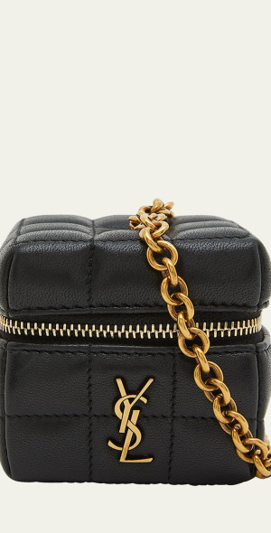 Saint Laurent - Mini YSL Cube Leather Top-Handle Bag