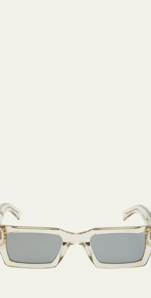 Saint Laurent - Semi-Transparent Square Acetate Sunglasses