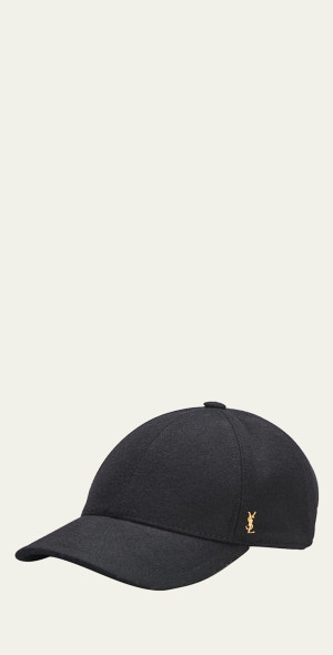 Saint Laurent - YSL Wool Felt Baseball Cap