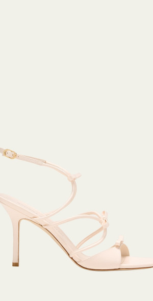 Stuart Weitzman - Tully Napa Bow Caged Sandals