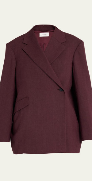 THE ROW - Azul One-Button Wool Jacket