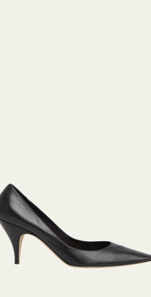 THE ROW - Liisa Lambskin Leather Pumps