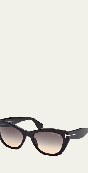 TOM FORD - Cara Plastic Cat-Eye Sunglasses
