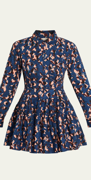 Ulla Johnson - Nanette Long-Sleeve Mini Shirtdress