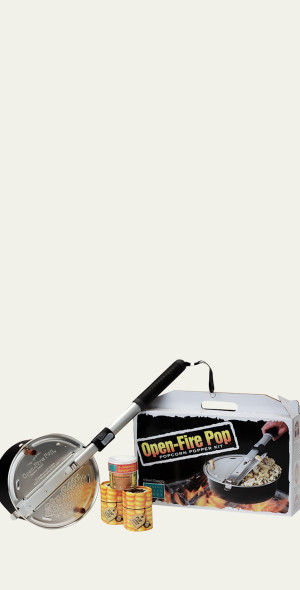 Wabash Valley Farms - Open-Fire Pop Popcorn Popper Camping Starter Set