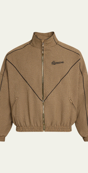 Willy Chavarria - Men's Ruff Rider Tattersall Track Jacket