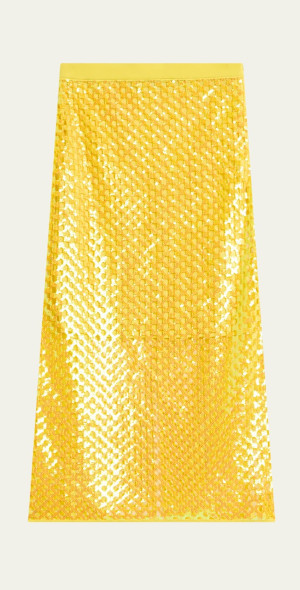 ZANKOV - Halene Perforated Midi Skirt