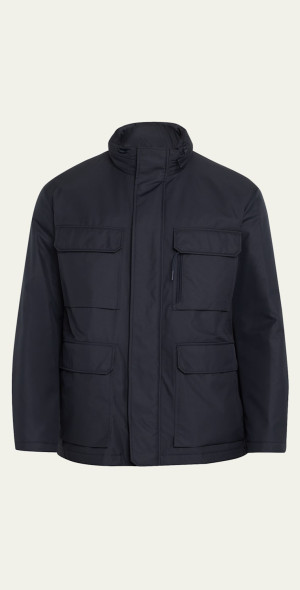 ZEGNA - Men's Hidden-Zip Padded Field Jacket