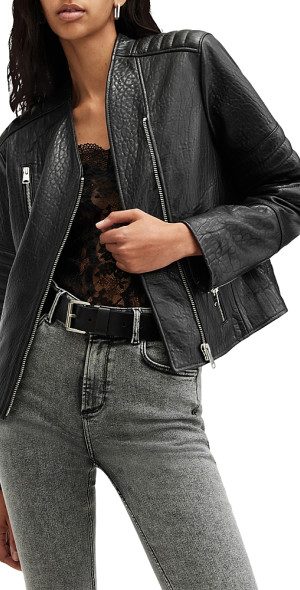 Allsaints - Cawley Leather Biker Jacket