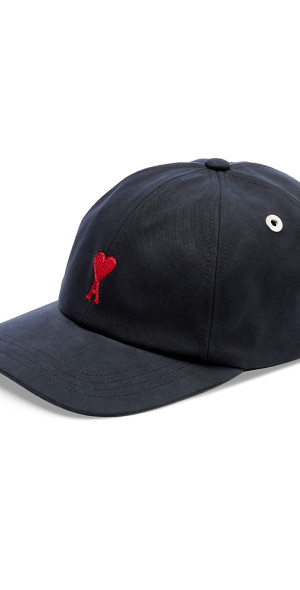 Ami - Cotton Red Adc Embroidered Baseball Cap