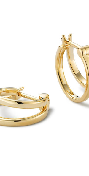 Ana Luisa - 10K Gold Double Hoops