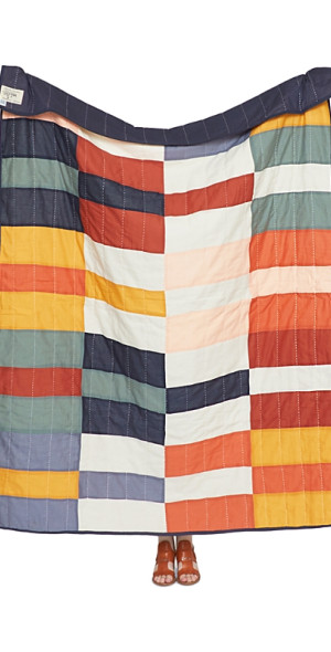 Anchal - Multi-Check Quilt Throw