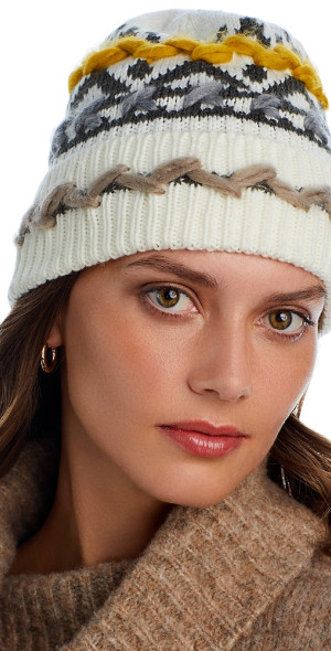 Aqua - Rustic Knit Hat