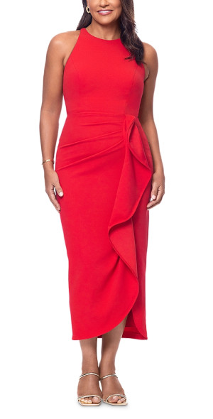 Aqua - Scuba Crepe Sheath Dress