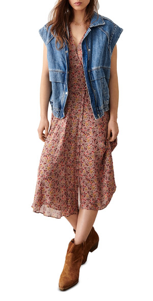 Ba & sh - ba & sh Maria Printed Midi Dress