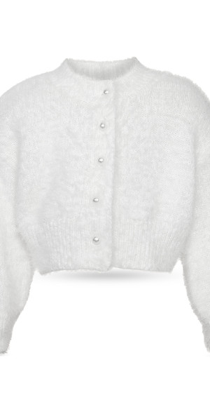 Bardot Junior - Girls' Puff Sleeve Cardigan