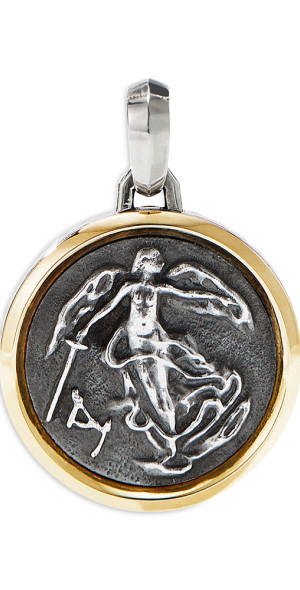 David Yurman - 18K Yellow Gold & Sterling Silver Petrvs Angel Cameo Pendant