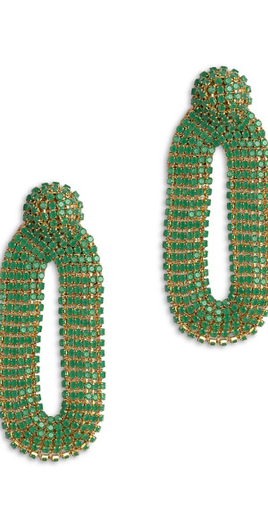 Deepa By Deepa Gurnani - Deepa by Deepa Gurnani Bianca Green Crystal ...