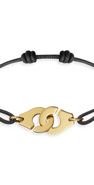 Dinh Van - 18K Yellow Gold Menottes Intertwined Handcuff Charm ...