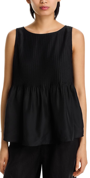 Eileen Fisher - Boat Neck Silk Shell Top