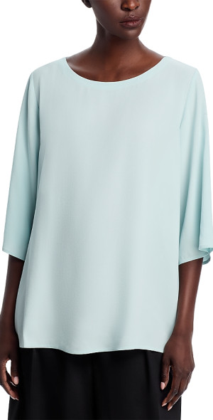 Eileen Fisher - Silk Ballet Neck Top