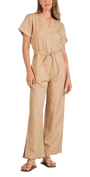 Elan - Drawstring Waist Jumpsuit