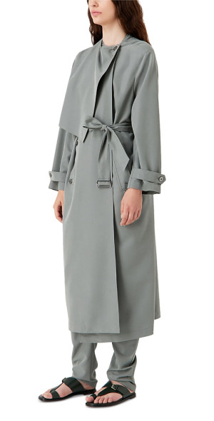 Emporio Armani - Drape Front Trench Coat